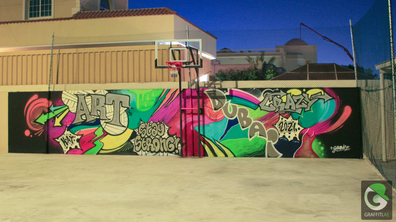 Basketball Playground Graffiti – Dubai | GRAFFITI .AE