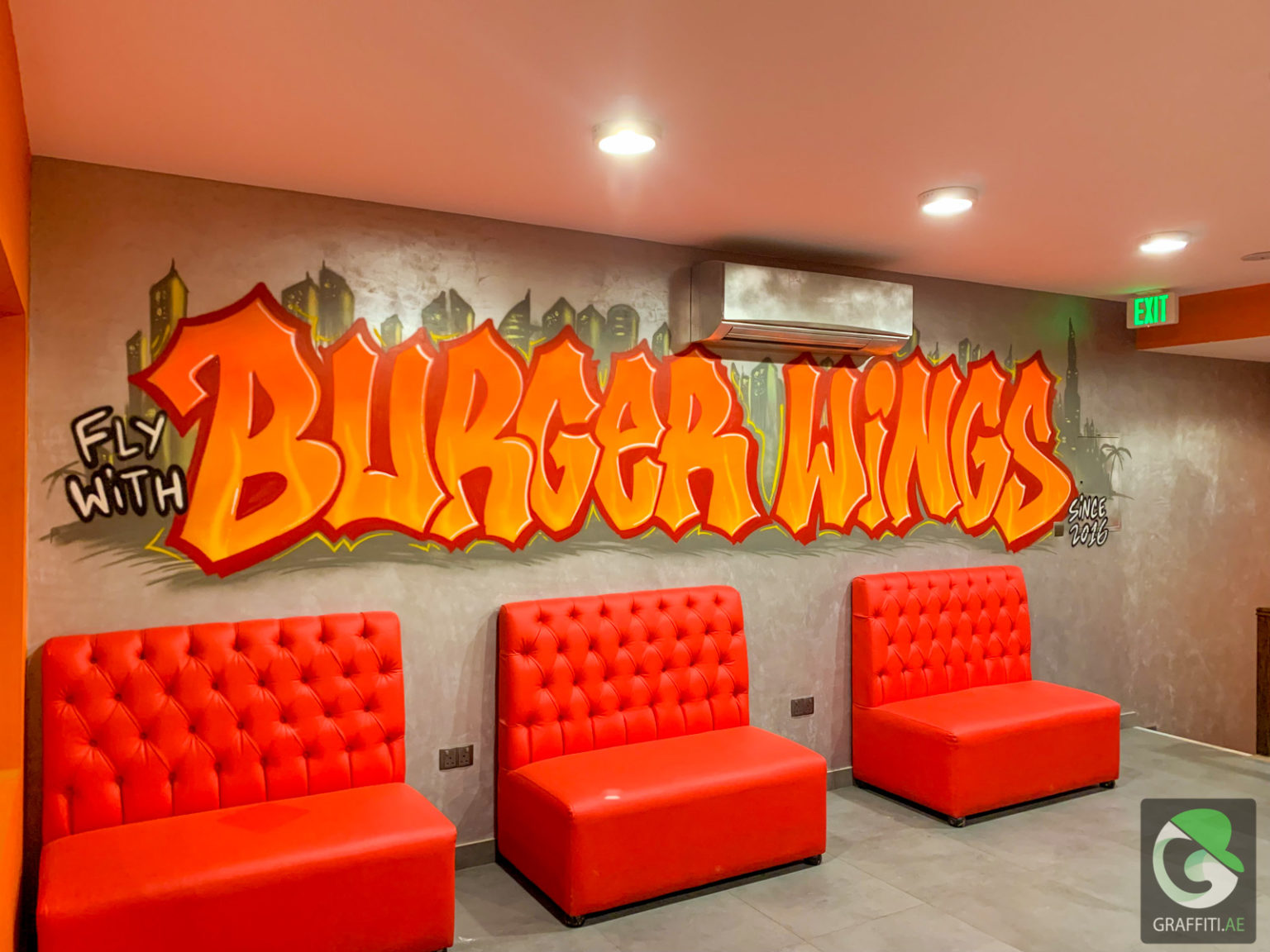 Burger Wings Restaurant | GRAFFITI .AE
