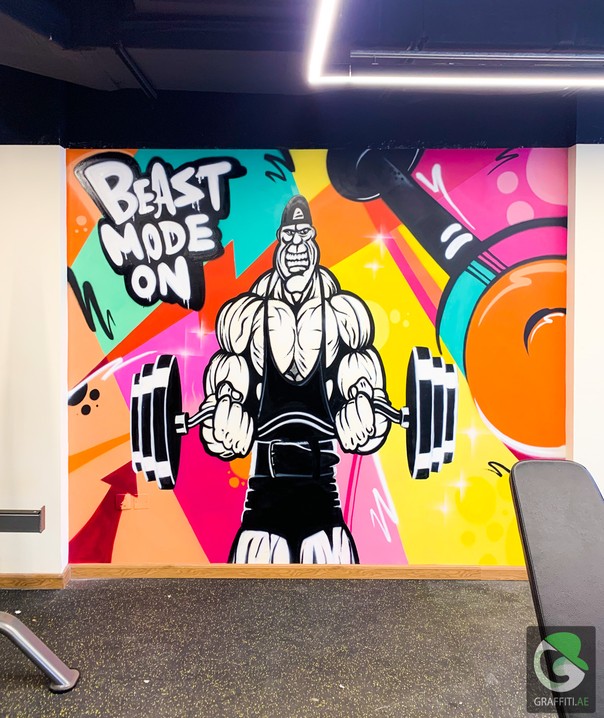 Gym – Beast mode ON – Dubai | GRAFFITI .AE